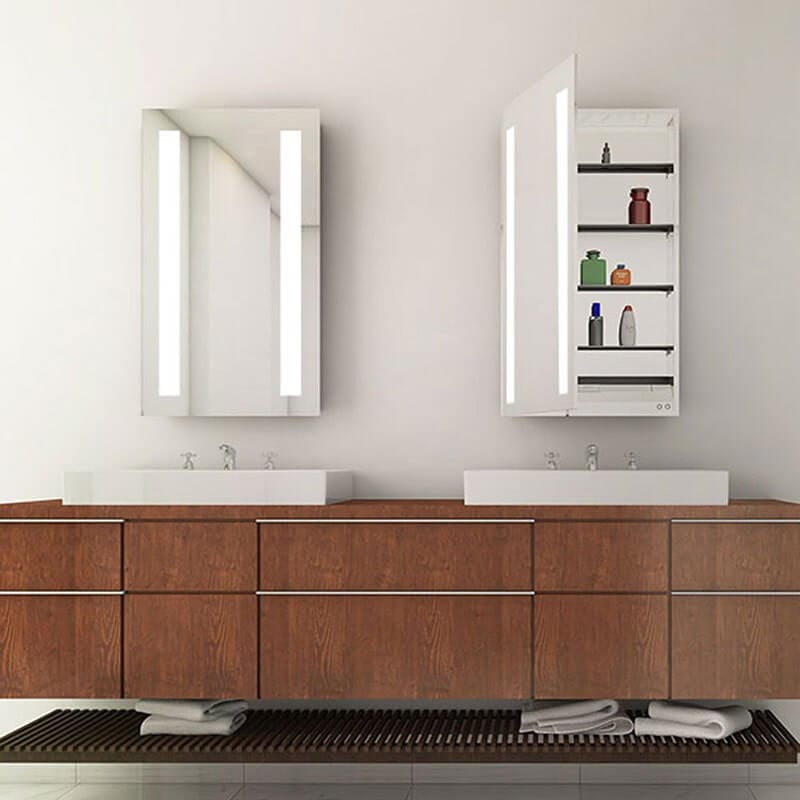 Electric Mirror Ascension LED Mirrored Cabinet | Free Shipping ...
