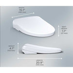 TOTO S7A Washlet Bidet Seat With Ultra-Slim 4.06" Profile — Premier Bidets